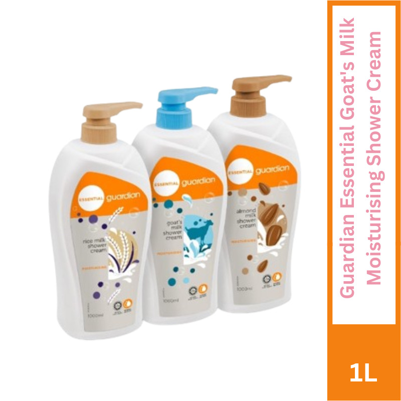 Guardian Essential Goat's Milk Moisturising Shower Cream 1L + Rice Milk ...