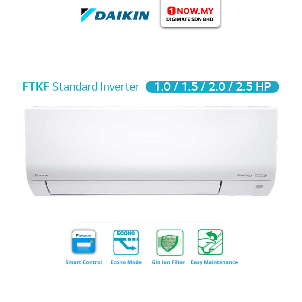 DAIKIN 1HP 1.5HP 2HP 2.5HP Inverter Air Conditioner FTKF25 / 35 / 50 / 71C | FTKFC WiFi Wall ...