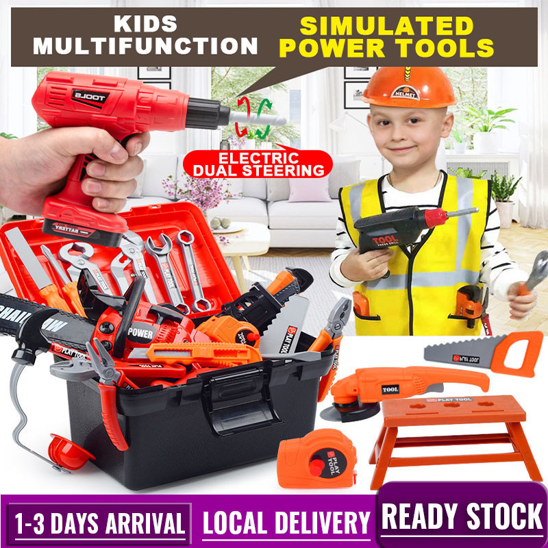 Toolbox Toy Set for Kids Electric Toolbox Educational Toy Simulation ...