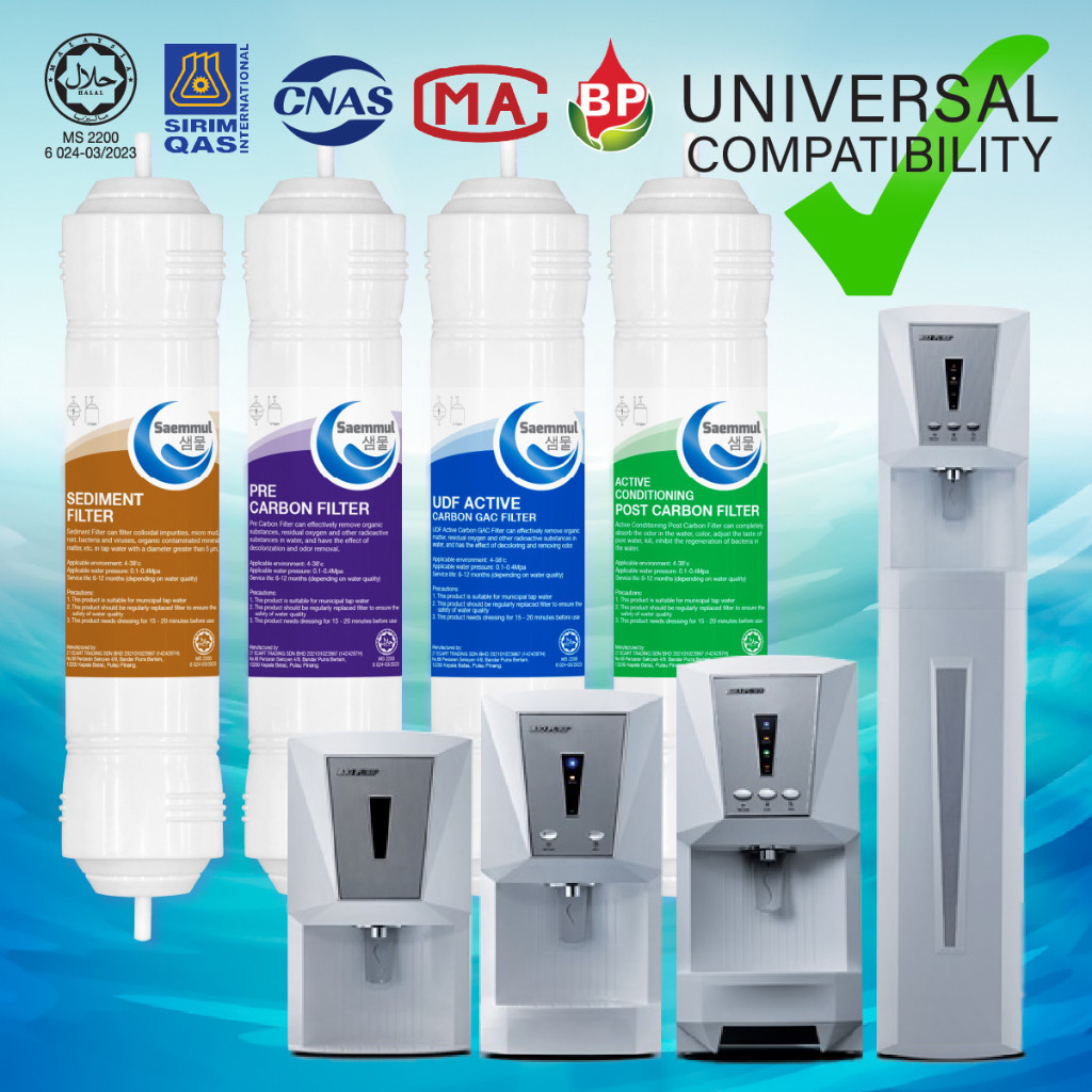 SAEMMUL 11”I MINERAL WATER FILTER SET 4 STAGE HALAL COMPATIBLE FOR ...