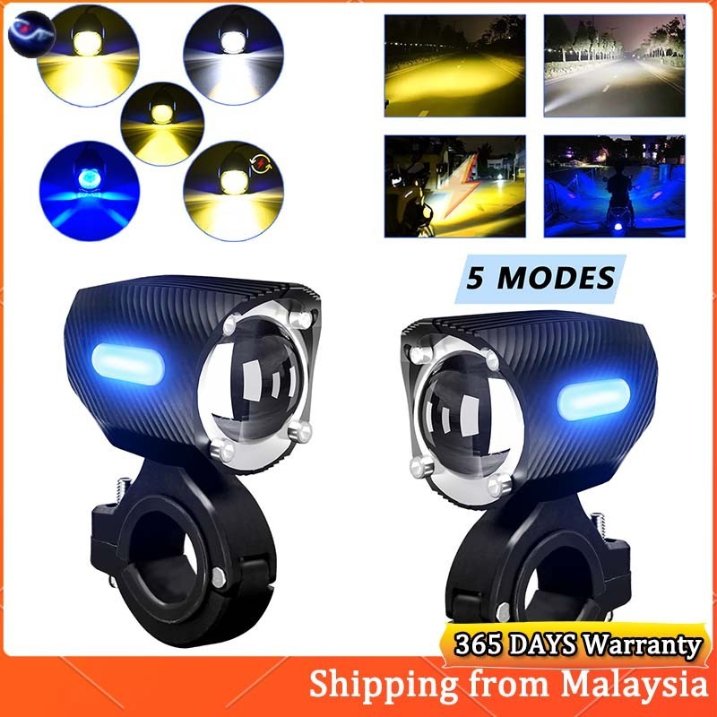 GLBT 2PCS Motorcycle LED Headlight Spot Light Driving Light Head Spot ...