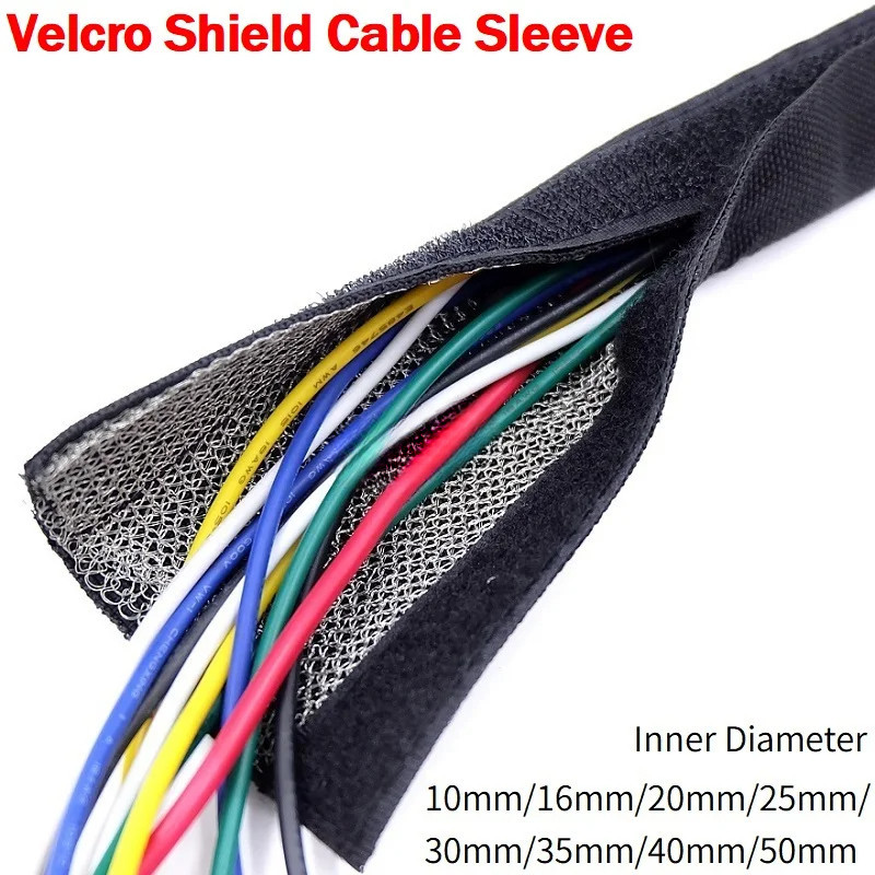 Shield Cable Sleeve Insulation Velcro Tape Nylon Harness Sheath ...