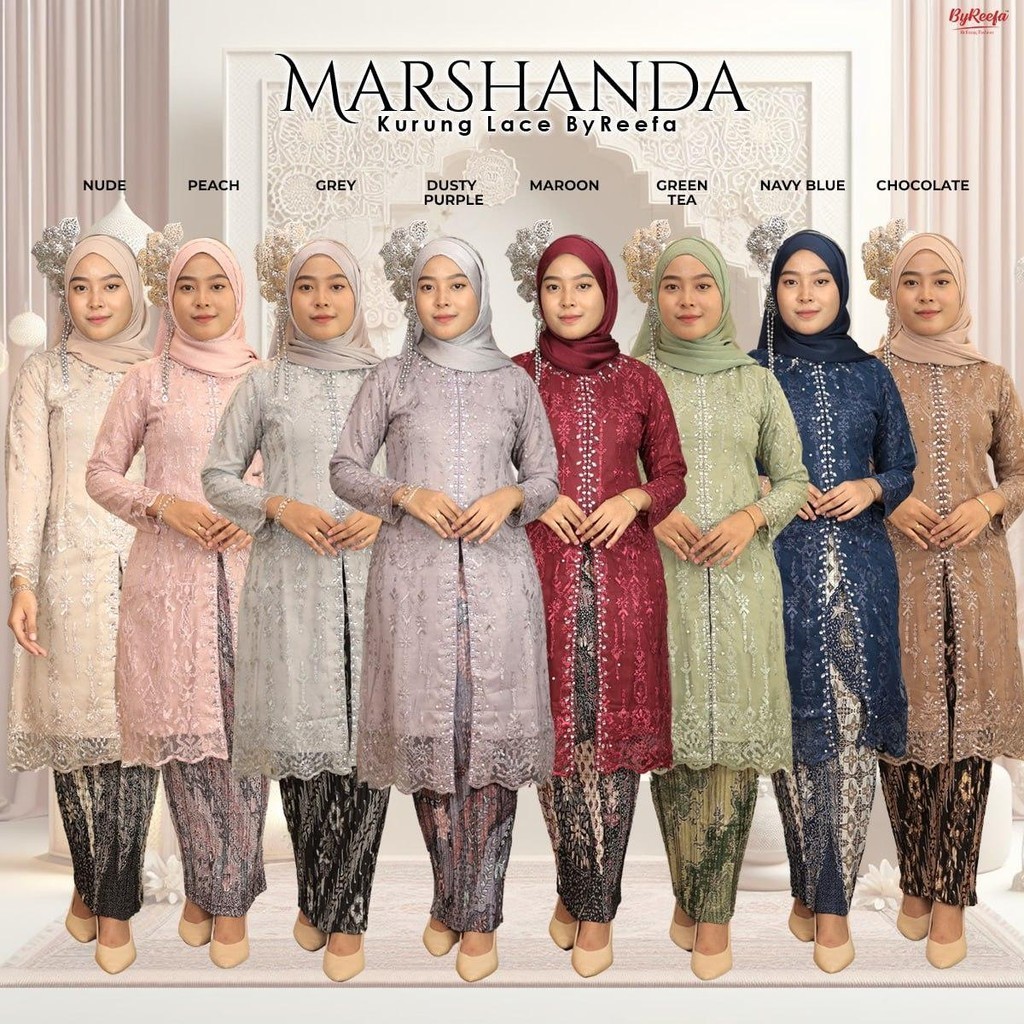 ByReefa | Kurung Lace MARSHANDA Raya 2024| Exclusive Bead & Full Lining ...