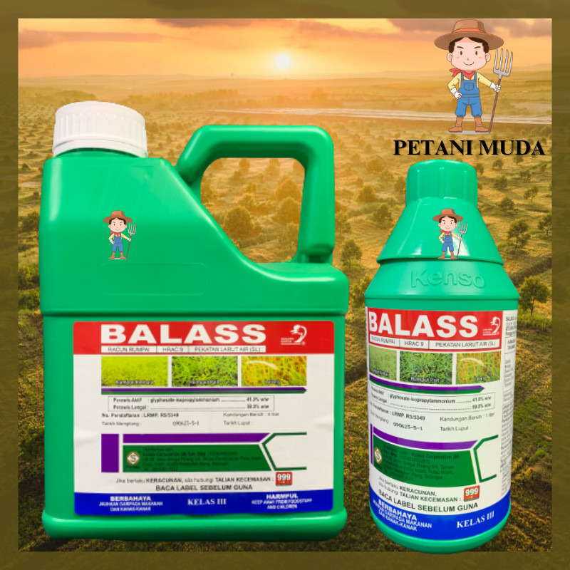 [ORIGINAL] 1L 4L BALASS Kenso (Sama Roundup Ecomax Ken up) Glyphosate ...