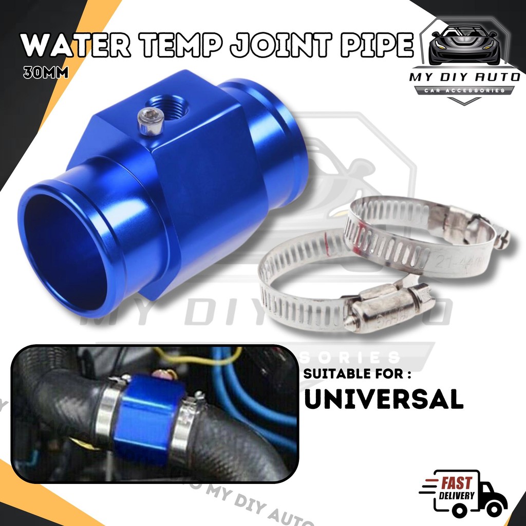 1PCS 30MM Aluminum Water Temp Temperature Joint Pipe Sensor Gauge ...