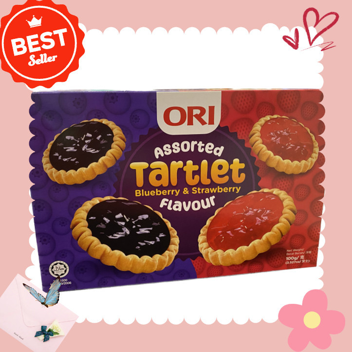 ORI TARTLET BLUEBERRY & STRAWBERRY JAM COOKIES BISCUIT 100G HALAL ...