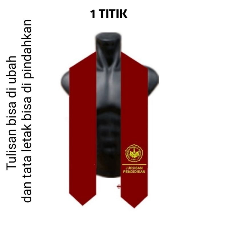 (1 ANNIVERSARY) Embroidered Neck Graduation Sash / Stanford Necklace ...