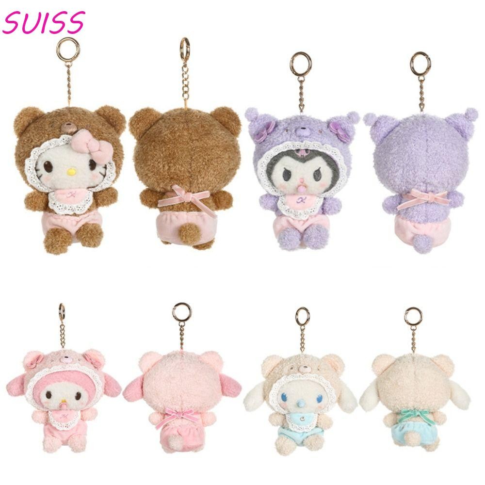 SUISS Plush Kitty Keychain, Stuffed Doll Cinnamoroll Melody Plush Doll ...