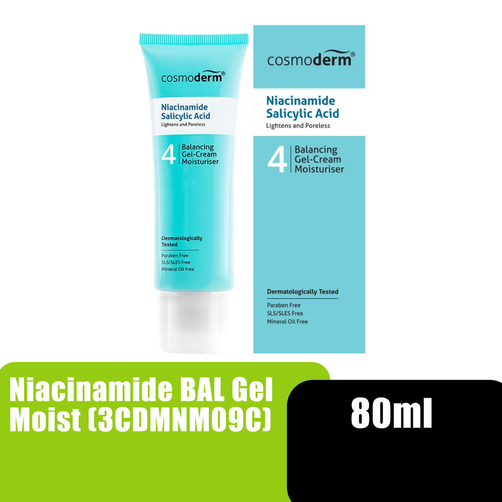 Cosmoderm Niacinamide Salicylic Acid Balancing Gel-Cream Moisturizer ...