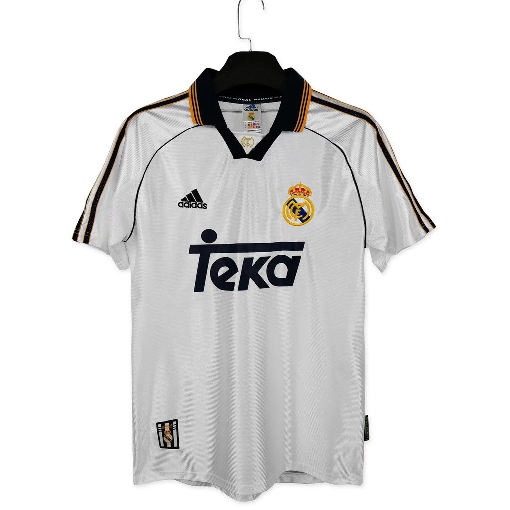 Real Madrid 98-00 Home Retro Soccer Jersey Football RAUL | Shopee Malaysia