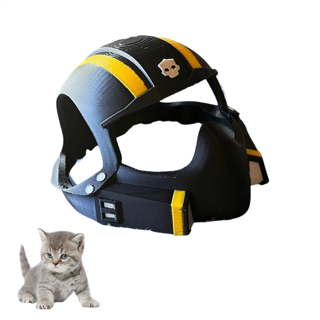 Outdoor Cat Hat Puppy Cat Hard Hat 3D Printing Funny Pet Fashion ...