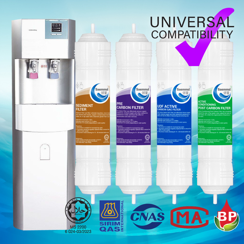 SAEMMUL SIRIM CERTIFIED COWAY METRO (4PCS) HALAL WATER FILTER | Shopee ...