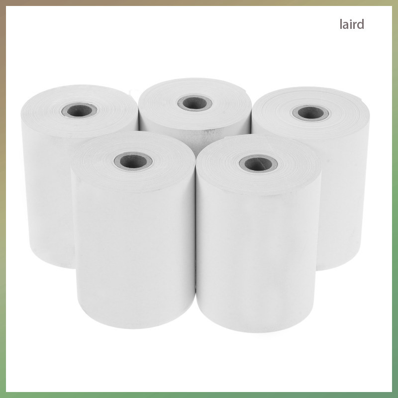5 Rolls Thermal Camera Paper Color Printer Receipt Dot Sticker Cash ...