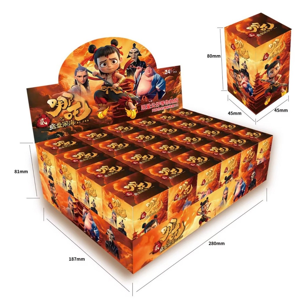 24 Small Box Nezha's Demon Boy Haunted Sea Series Figure Nezha Mystery ...