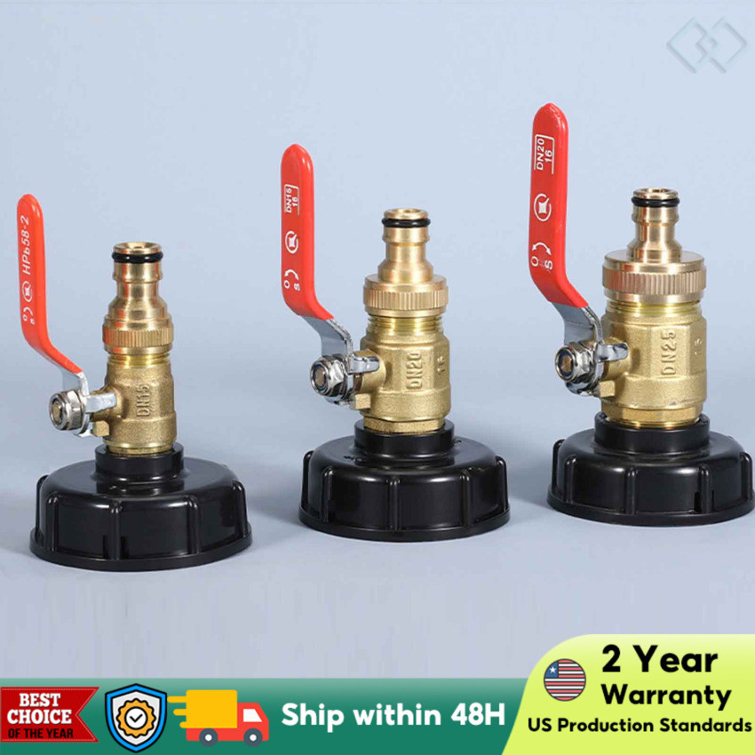 PVC partition connector adapter, brass valve to 1/2 "3/4" 1 inch ...