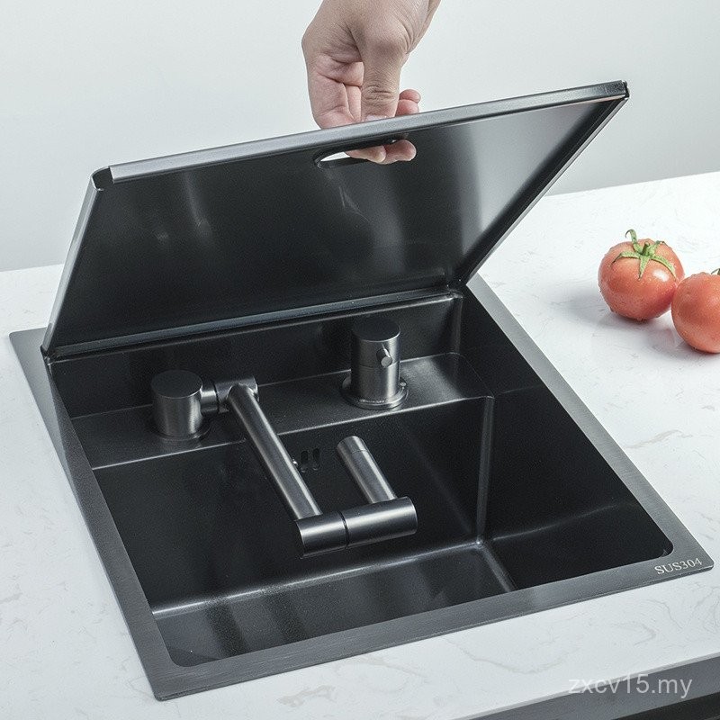 Invisible Sink Bar Sink Single Sink Black Nano 304 Small Size Embedded ...