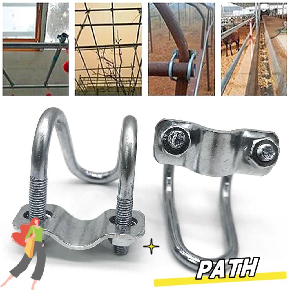 PA-HOME 1Pcs U Bolt, Double U-Cross Scaffolding Fixing Hose Clamp, 20 ...