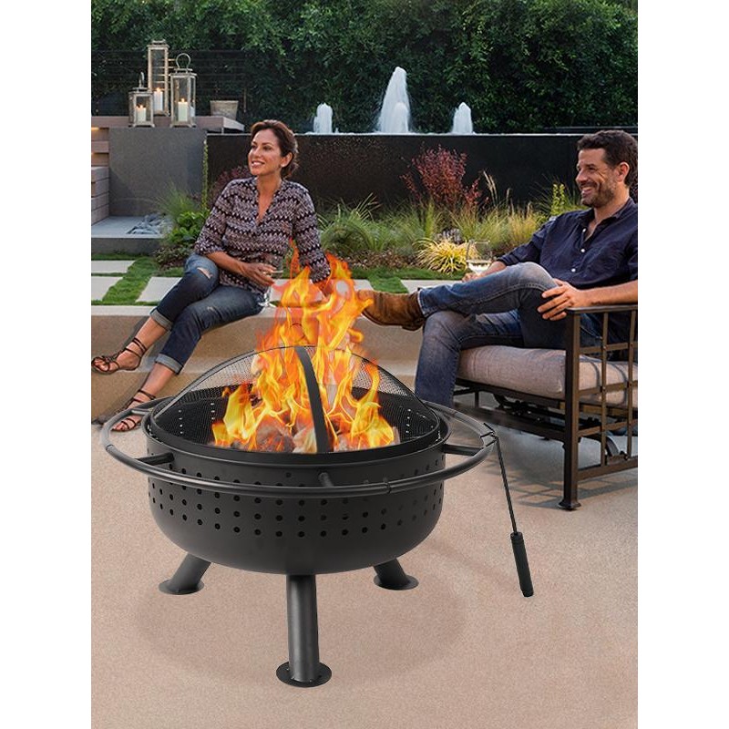 KEYOBBQ Dapur Pemanas Kayu Api Panggangan BBQ Rumah Besar Perkhemahan ...