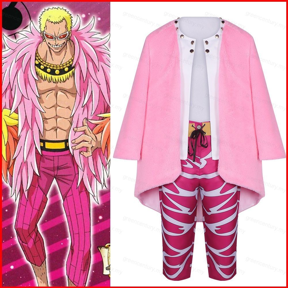 YS One Piece Donquixote Doflamingo cosplay cloth Halloween party ...