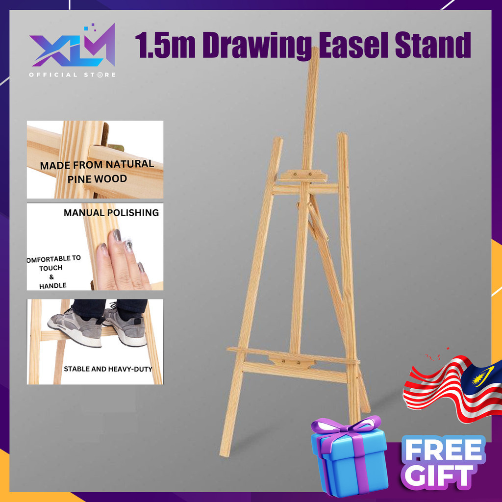 XLM 1.5M PINE WOOD STAND DRAWING DISPLAY ART SKETCH EASEL WEDDING ...