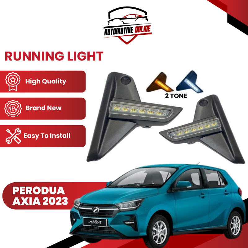 Perodua Axia 2023 - Present Running Light Daylight Signal Fog Lamp Spot Light LED | Shopee Malaysia
