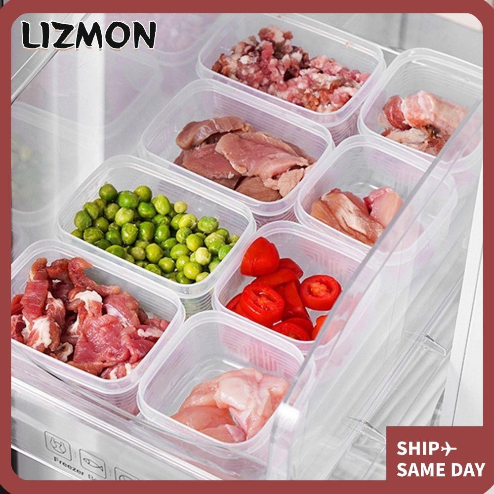 LIZMON Refrigerator Storage Box, Easy Access Microwaveable Fresh ...