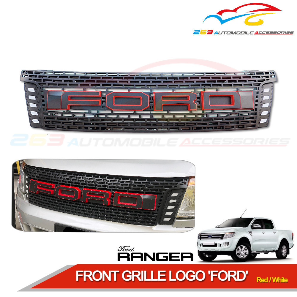 FORD RANGER T6 2012-2015 FRONT GRILLE GRILL LOGO 'FORD' WITH LED LIGHT ...