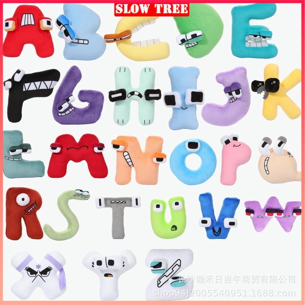 Alphabet Lore Letter Legend/letter Plush Toy/pillow Letter Doll Home ...