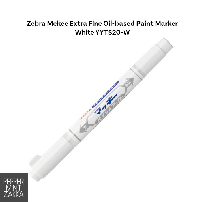 Zebra Mckee Extra Fine Oil-based Paint Marker White YYTS20-W | Shopee ...