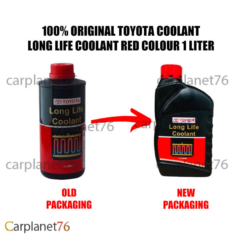 TOYOTA LONG LIFE COOLENT TOYOTA COOLANT RED COLOUR 1 LITRE 1L | Shopee ...