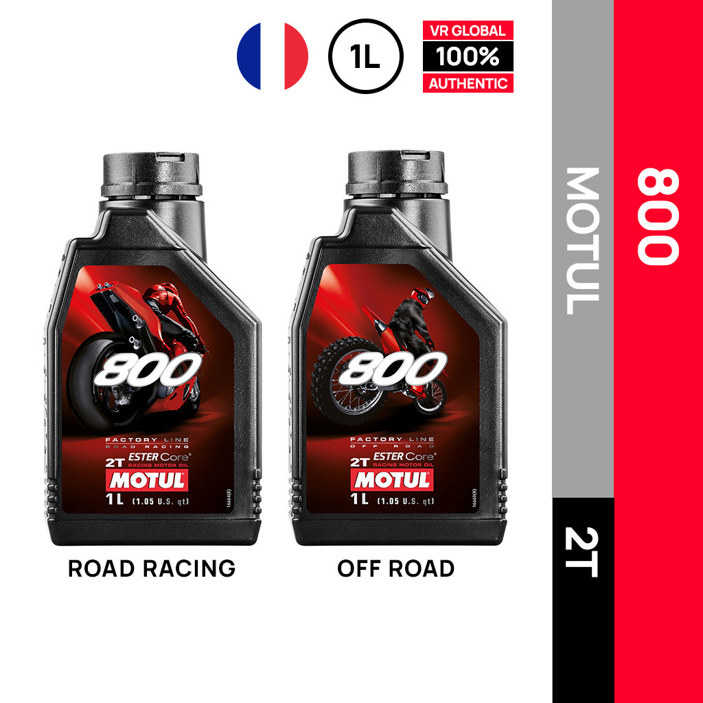 MOTUL 800 ROAD RACING / OFF ROAD 2T MINYAK ENJIN ESTER 2T / ENGINE OIL ...