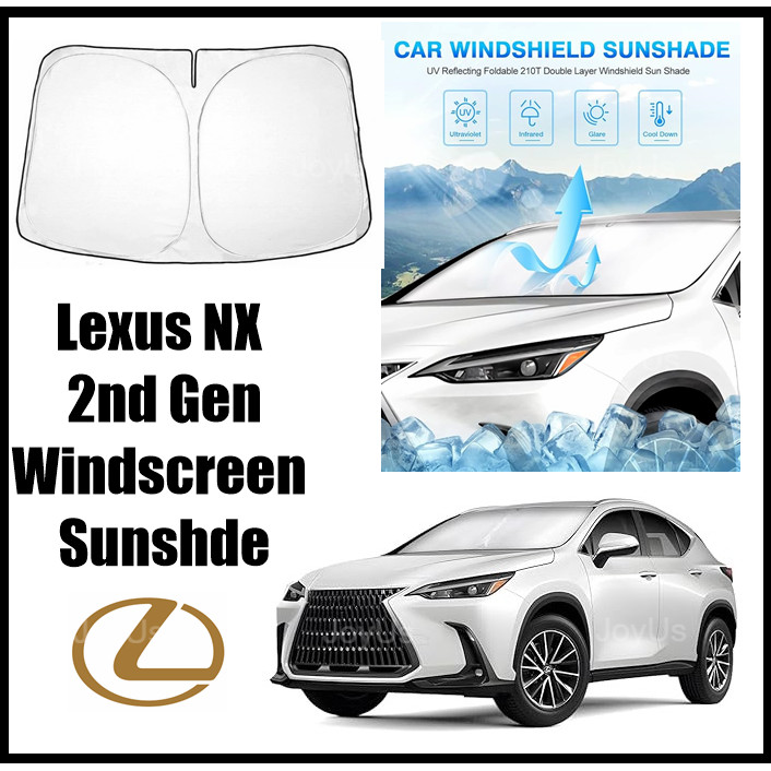 Lexus NX (2022-2026) NX250 NX350 NX350h Custom Fit Windscreen Sunshade ...