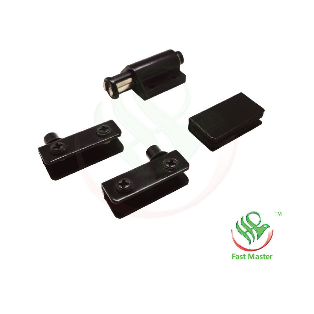 Black Single Hi-Fi Cabinet Glass Magnet Door Catch Latch Pivot Hinge ...