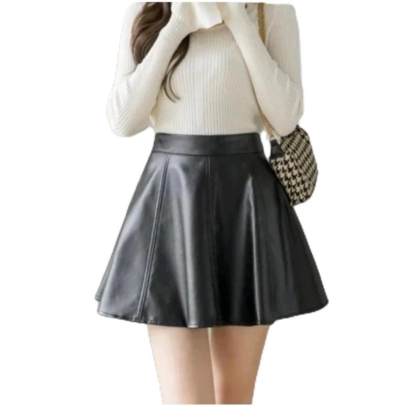 Sexy Premium Korean Style Mini Skirt Leather Skirt Shopee Malaysia