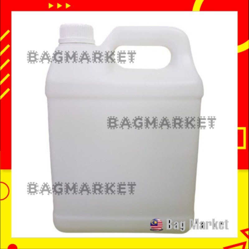 5L HDPE Bottle/ Tong Air 5 Liter Brand New Bottle Jerry Can Office Factory Hawker Shop Kitchen ...