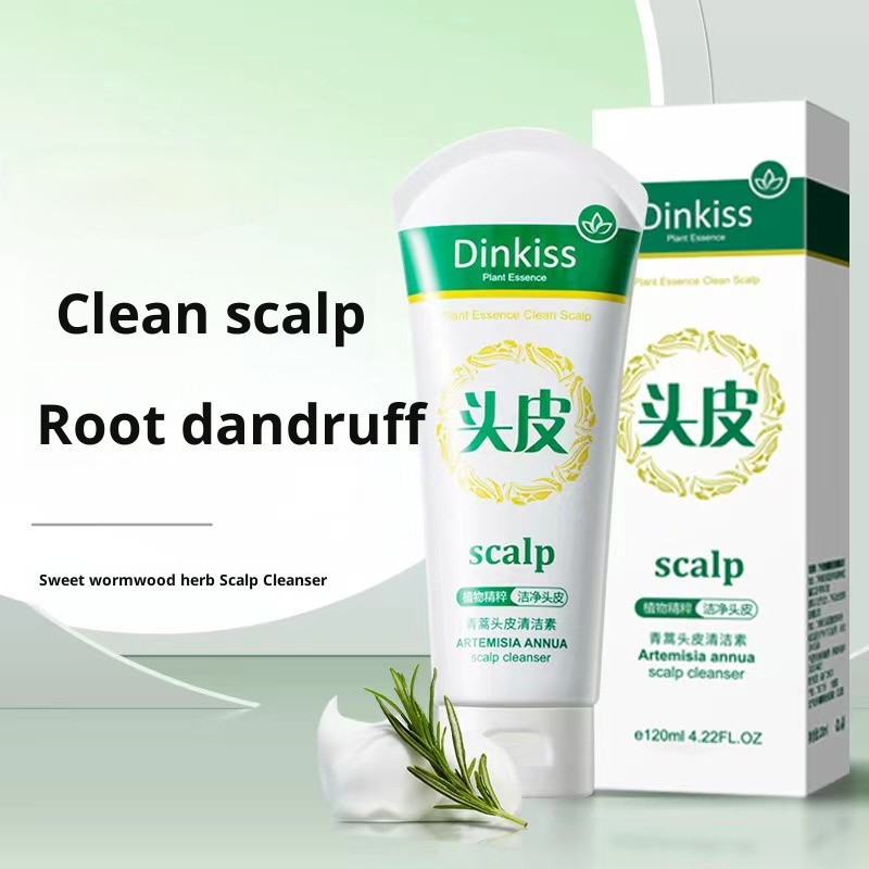 Artemisia annua scalp cleanser, anti-dandruff, anti-itch, oil-control and anti-mite shampoo ...