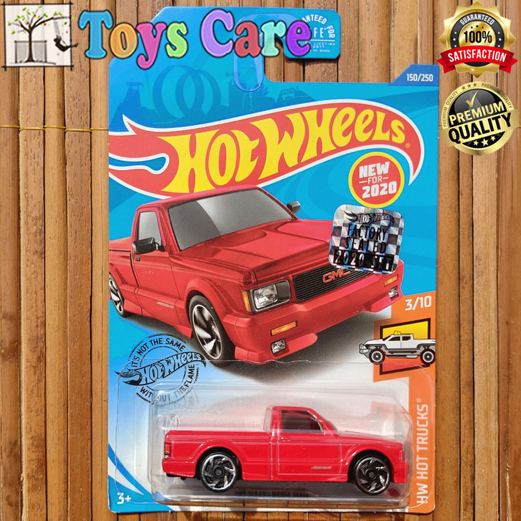 MERAH Hotwheels 91 GMC SYCLONE 2020 Red FACTORY SEALED - PICKUP TRUCK ...