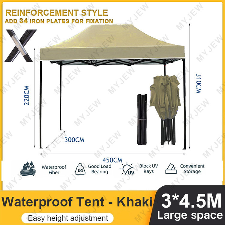 kanopi 10x10 / 10x15 ft Khemah Niaga Canopy tent Waterproof Folding ...