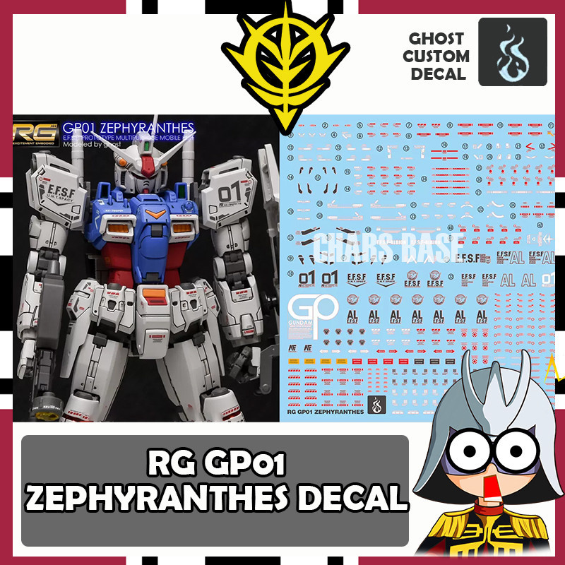 COPY GHOST DECAL RG RX-78 GP01 DECAL | Shopee Malaysia