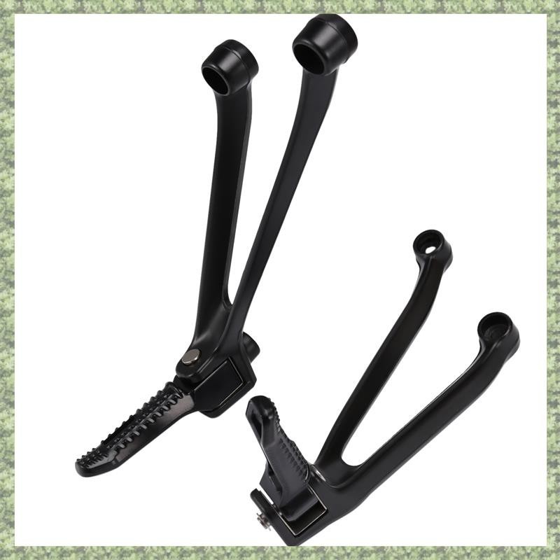 (E G M L) Rear Passenger Footrest Foot Peg Rest Pedal Bracket Kit(Black ...