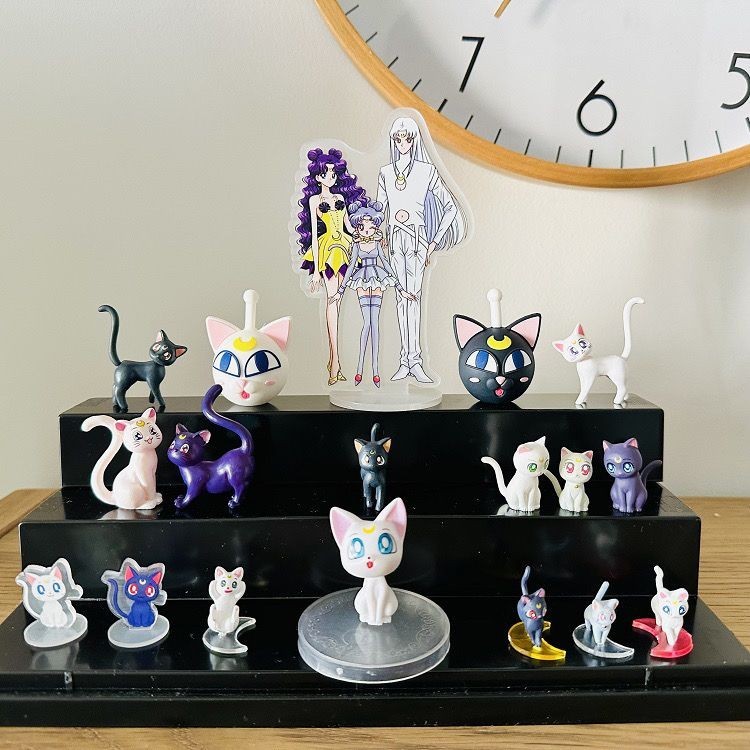 Sailor Moon Pet Black Cat Luna White Cat Artemis Diana Kitten Cat ...