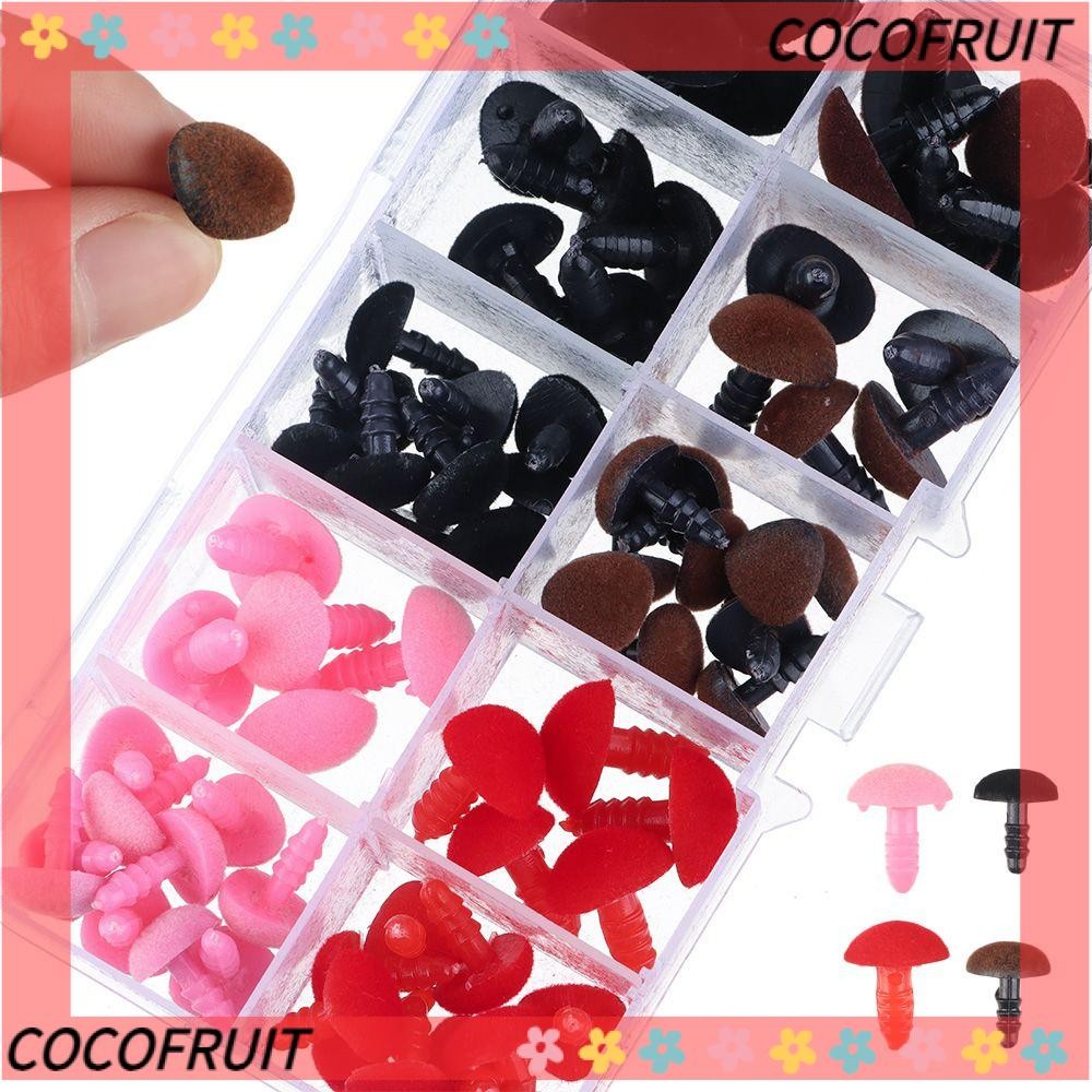 COCOFRUIT 70pcs/set Flocking Triangular Safety Nose Craft Hand Making ...