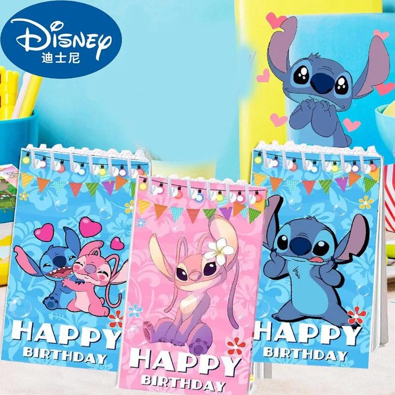 10pcs Disney Anime Stitch Notebook Kawaii Lilo & Stitch Coil Book ...
