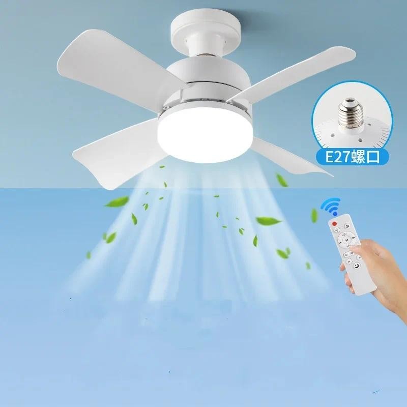 Ceiling Fan LED with Light Remote Control Dimmable E27 Base Modern ...