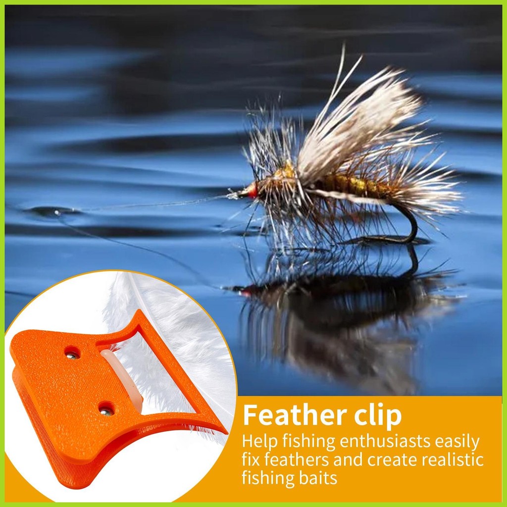 Fly Tying Feather Clip Fly Tying Fishing Clip Tool for Feathers Husband ...