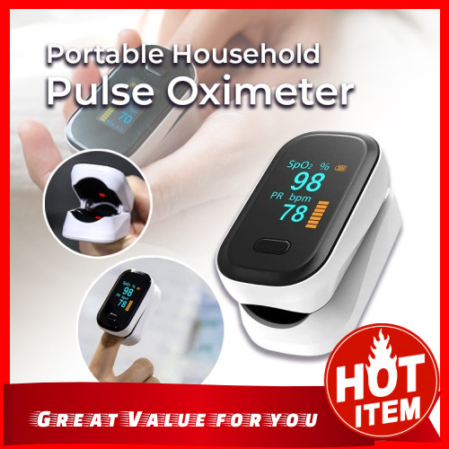 Portable Finger Pulse Oximeter TFT Display SPO2 & Heart Rate Monitor ...