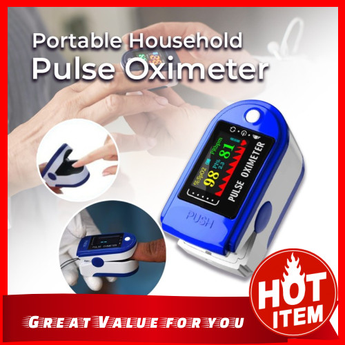 Portable Finger Pulse Oximeter TFT Display SPO2 Perfusion Index & Heart ...