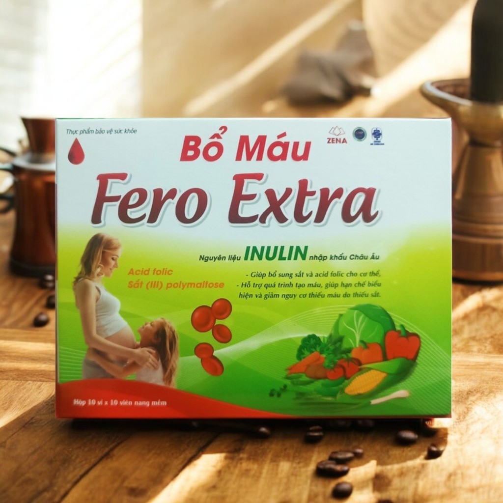 FERO EXTRA blood supplement box of 100 pills helps supplement iron ...