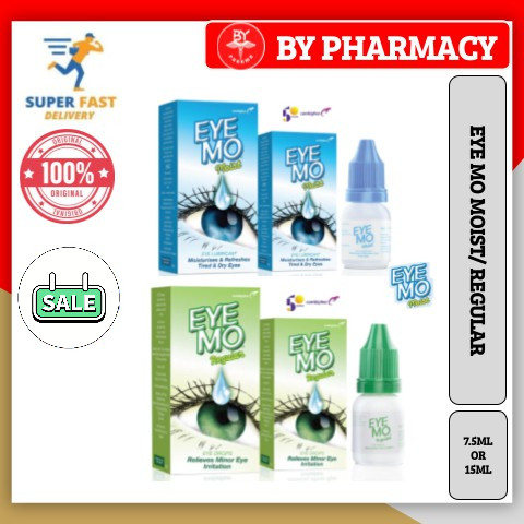 Eye Mo Lubricant Eye Drop Regular (GREEN) /Moist (BLUE) 7.5ML OR 15ML ...