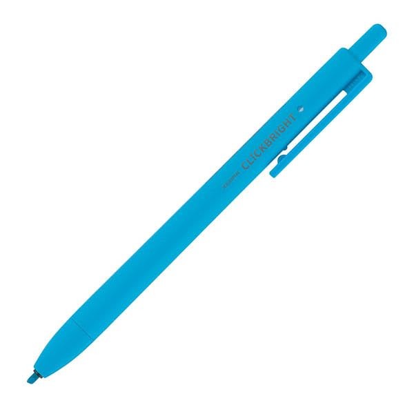 Zebra Highlighter Click Bright WKS30- (LB Light Blue) | Shopee Malaysia